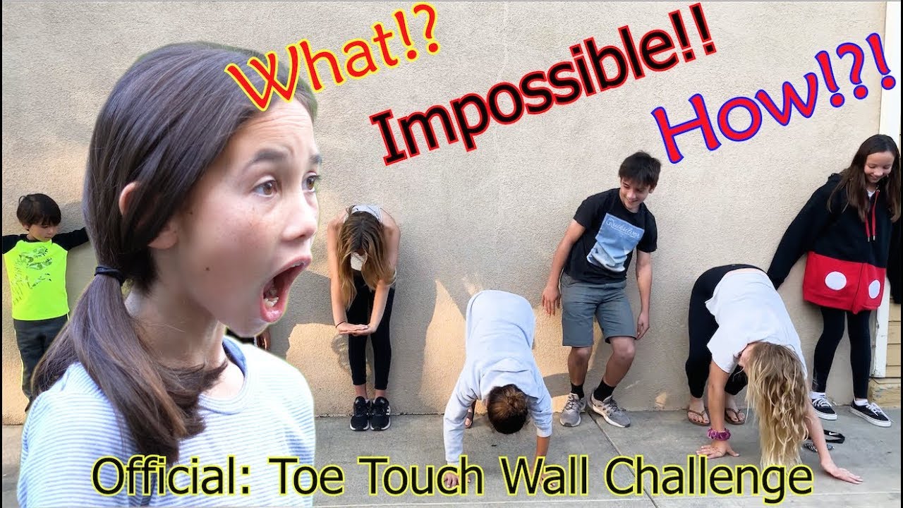 Official: Toe Touch Wall Challenge! What!? How!?! Really... how? - YouTube