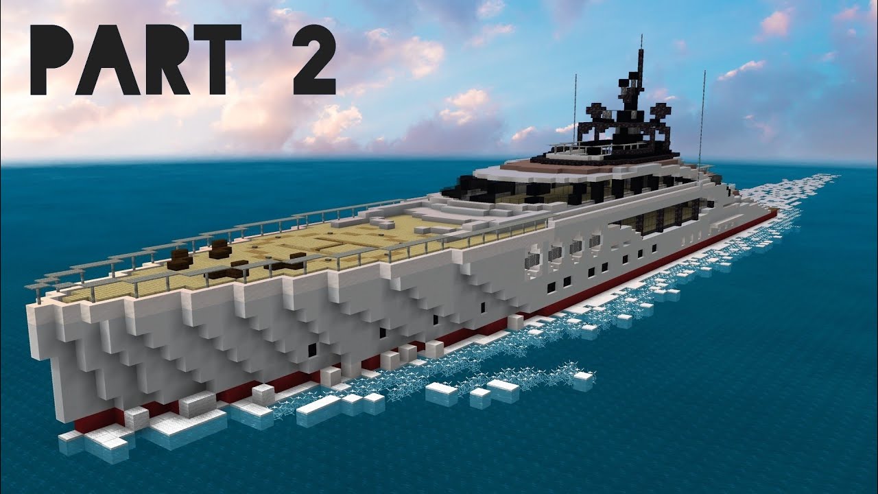 Minecraft: How to Build a Yacht in Minecraft Part 2 | Minecraft Palmer ...