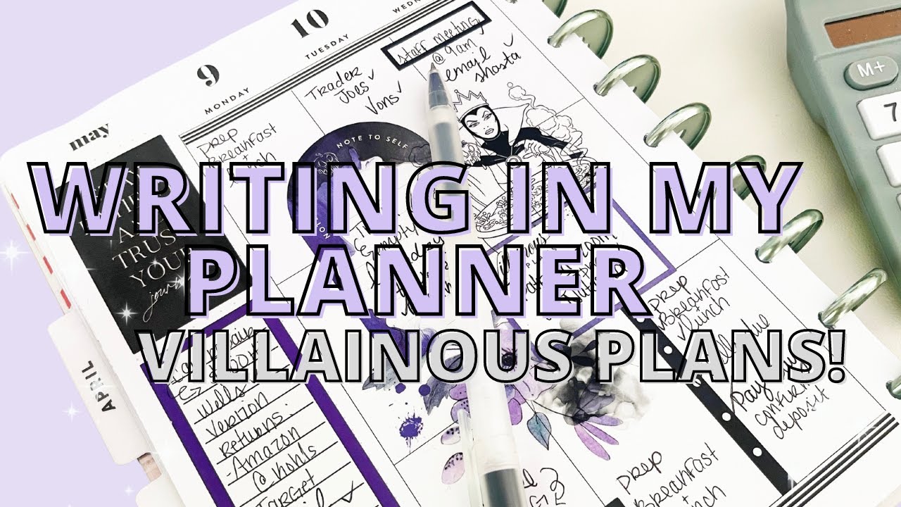 WRITING IN MY PLANNER | CLASSIC HAPPY PLANNER | AFTER THE PEN - YouTube