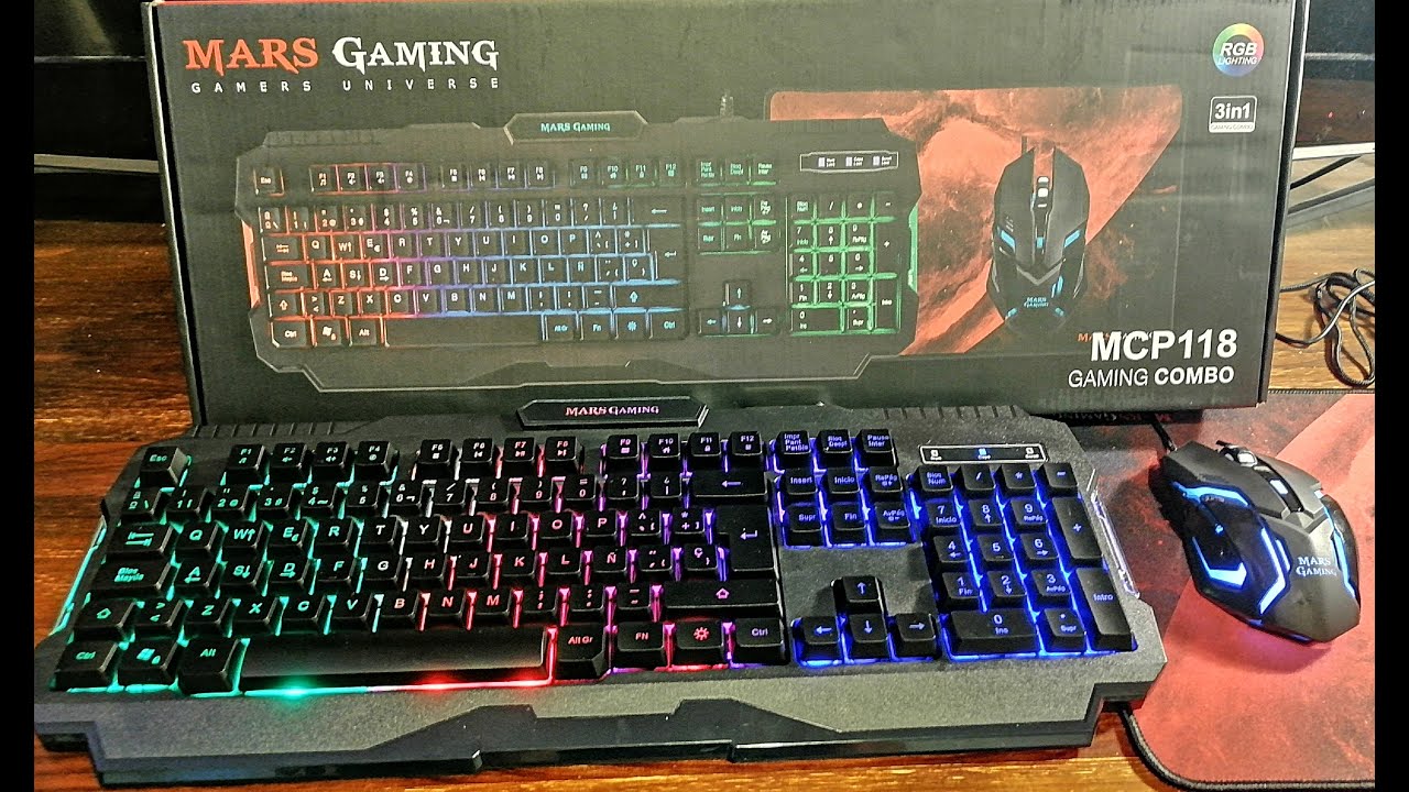 REVIEW MAS UNBOXING📦DEL COMBO DE MARS GAMING MCP118🎹🖱️ - YouTube