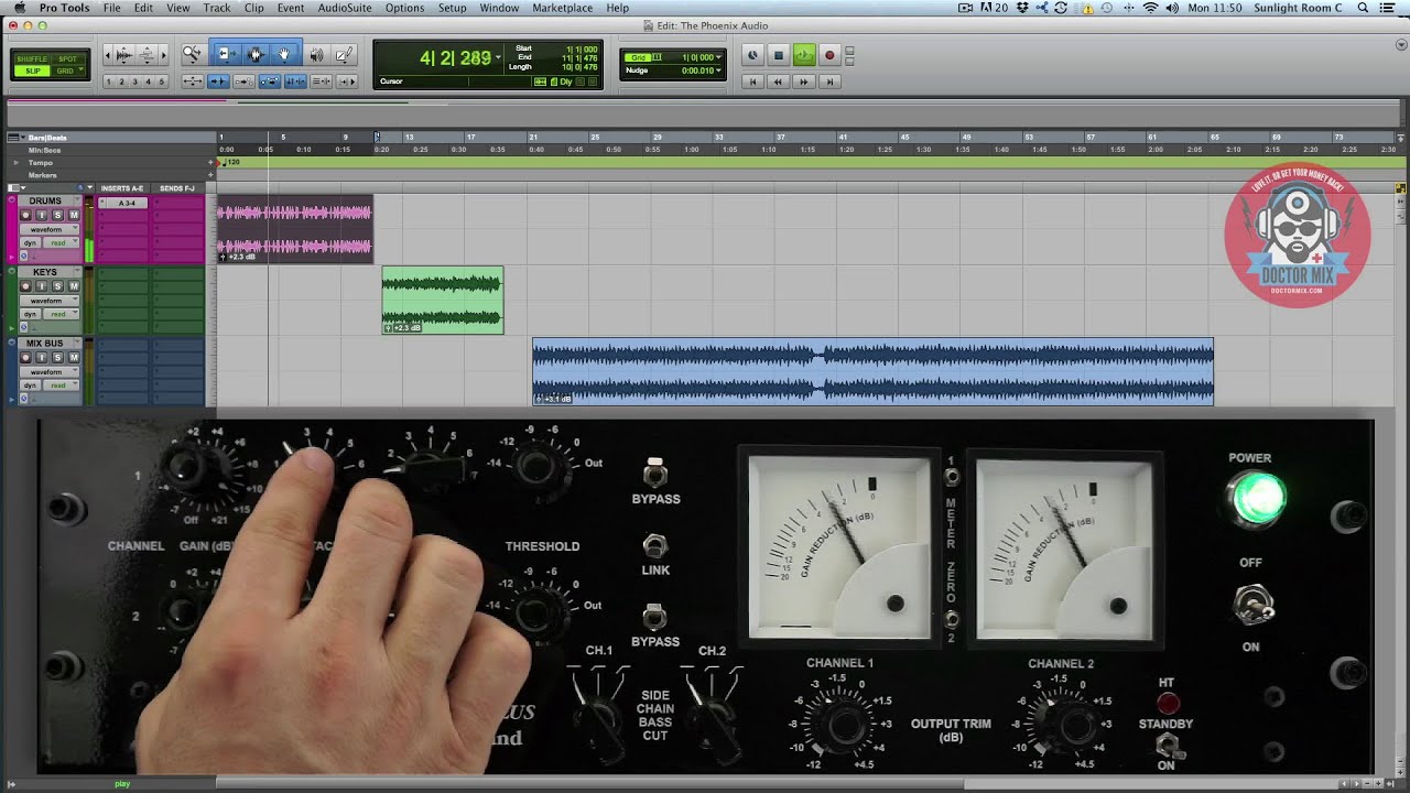 The Phoenix Mastering Plus Compressor in action - YouTube