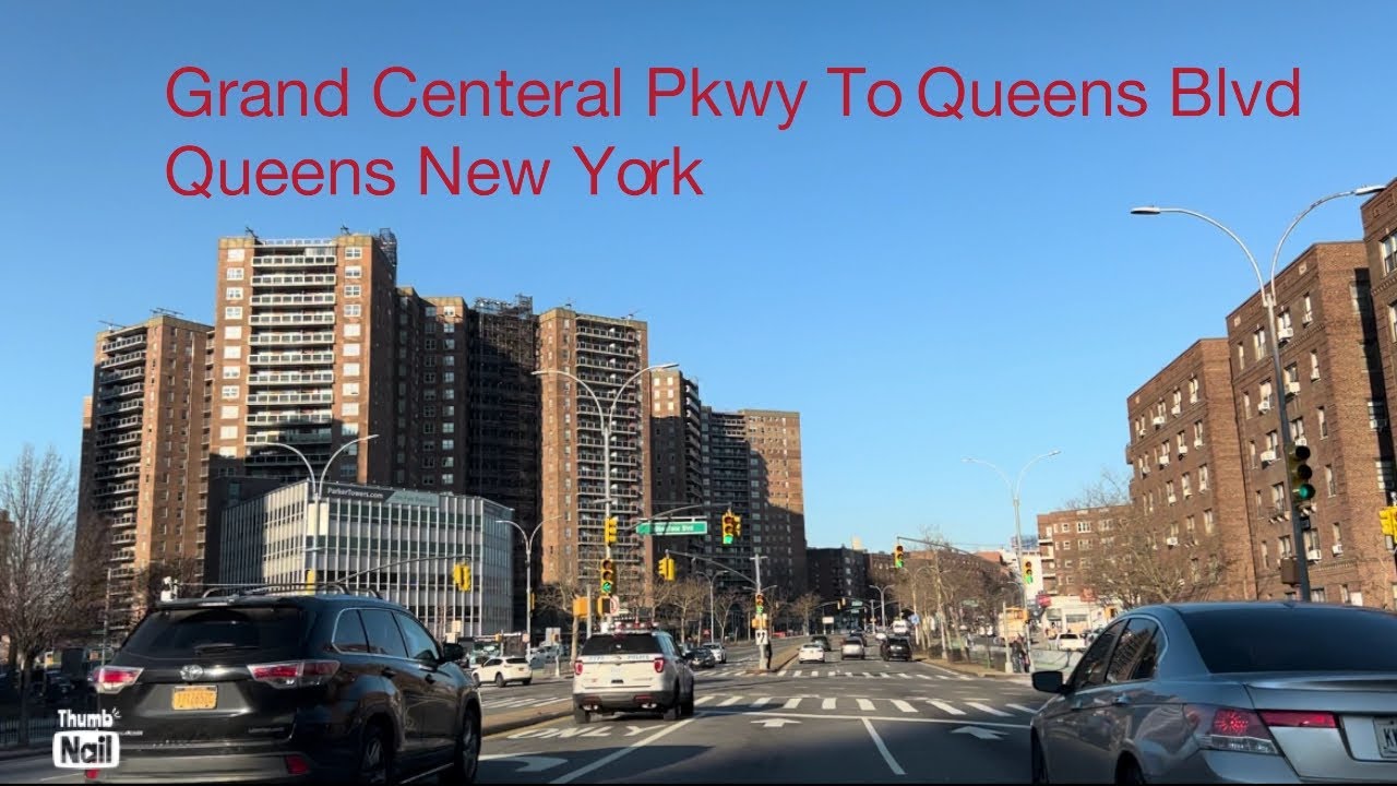 Grand Central Pkwy Queens Blvd Queens New York USA - YouTube