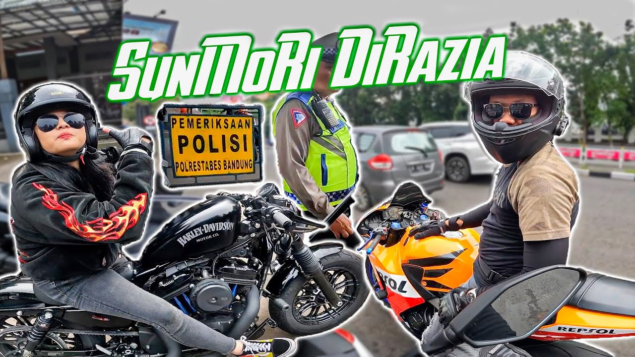 Ketilang Razia Polisi di Jalur SunMoRi !! Sepatu Nyangkut Behel | XMAX ...