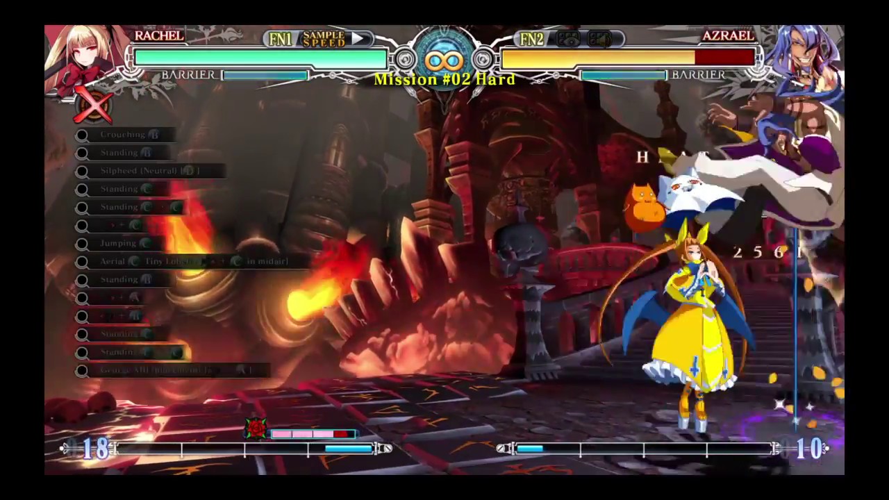 BlazBlue Central Fiction Rachel Alucard Mission #02 Hard Challenge ...