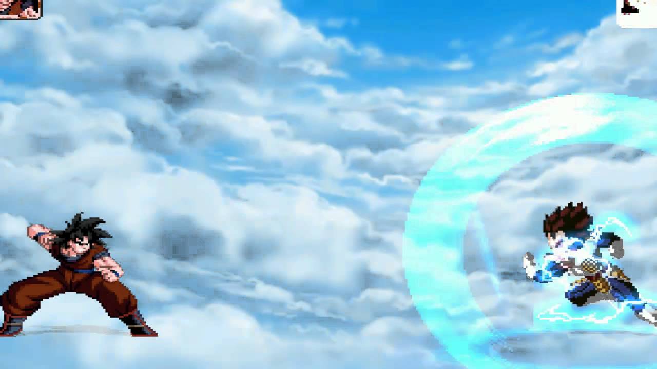 Goku vs Vegeta mugen (Intros Unidos) - YouTube