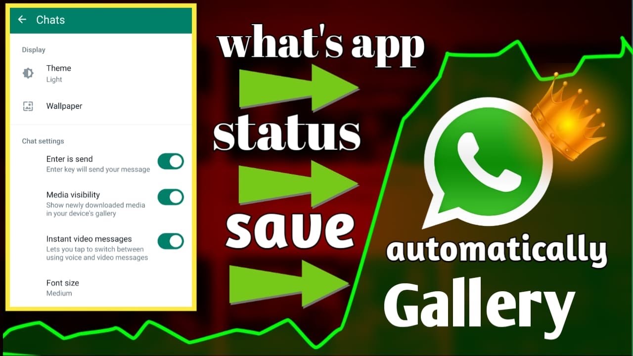 WhatsApp status automatically save in gallery |whatsapp automatically ...