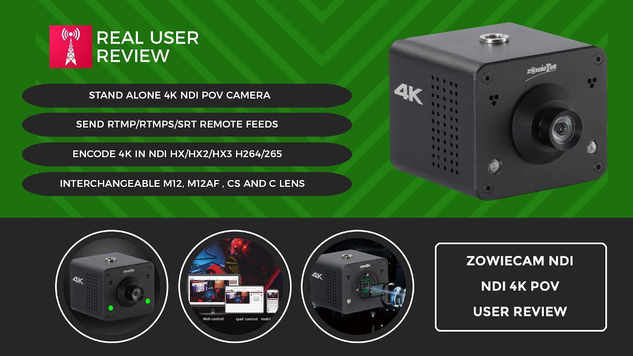 ZowieCam - NDI 4K POV Ultra-Compact Camera - User Review - YouTube