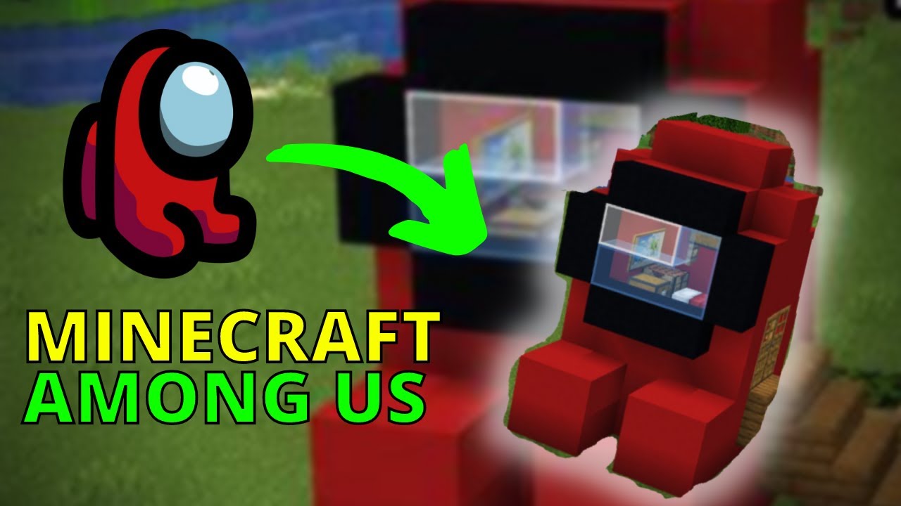 Minecraft + Among us = ??? [Among us building] - YouTube