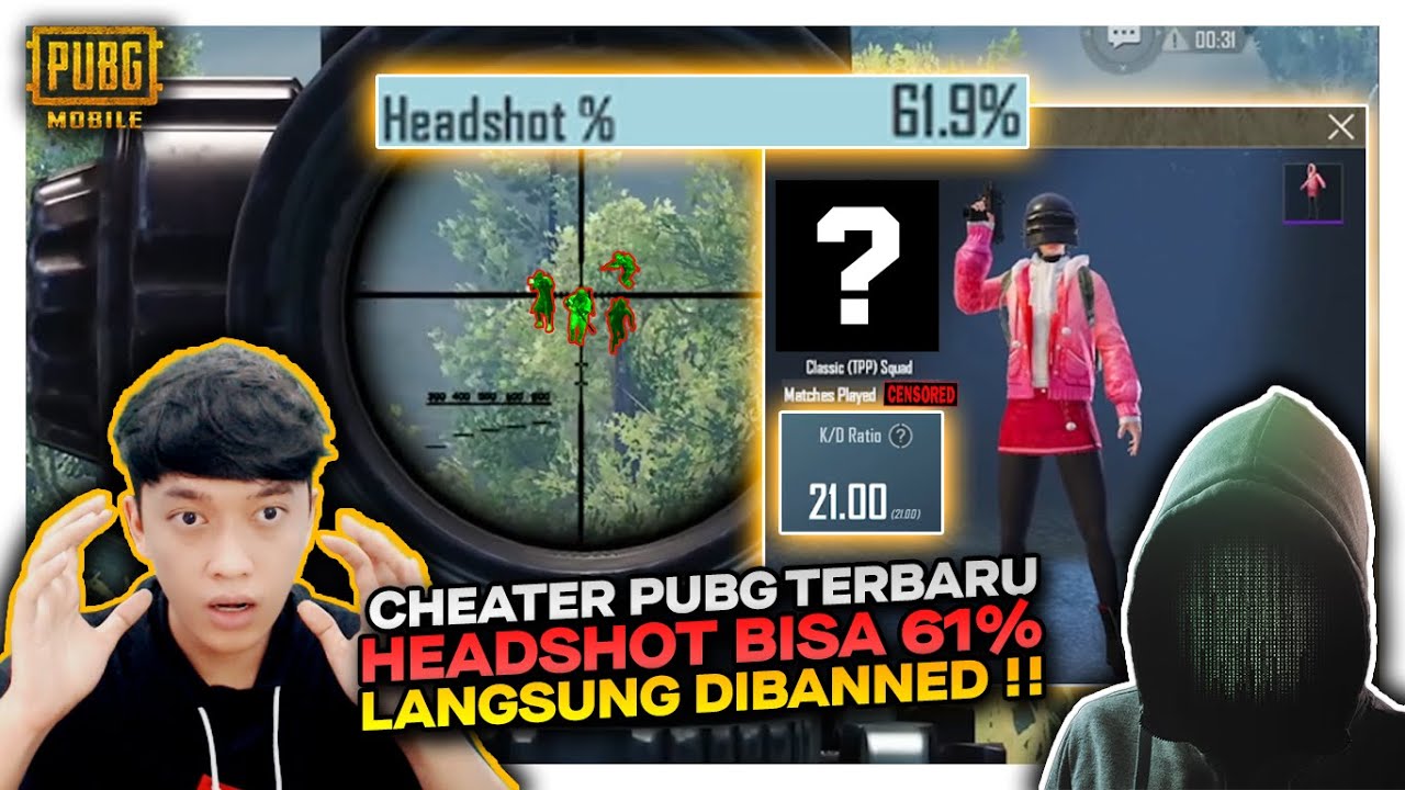 CITER PUBG TERBARU !! BISA LARI CEPAT DAN HEADSHOTNYA 61% , LANGSUNG DI BANNED - PUBG MOBILE ...