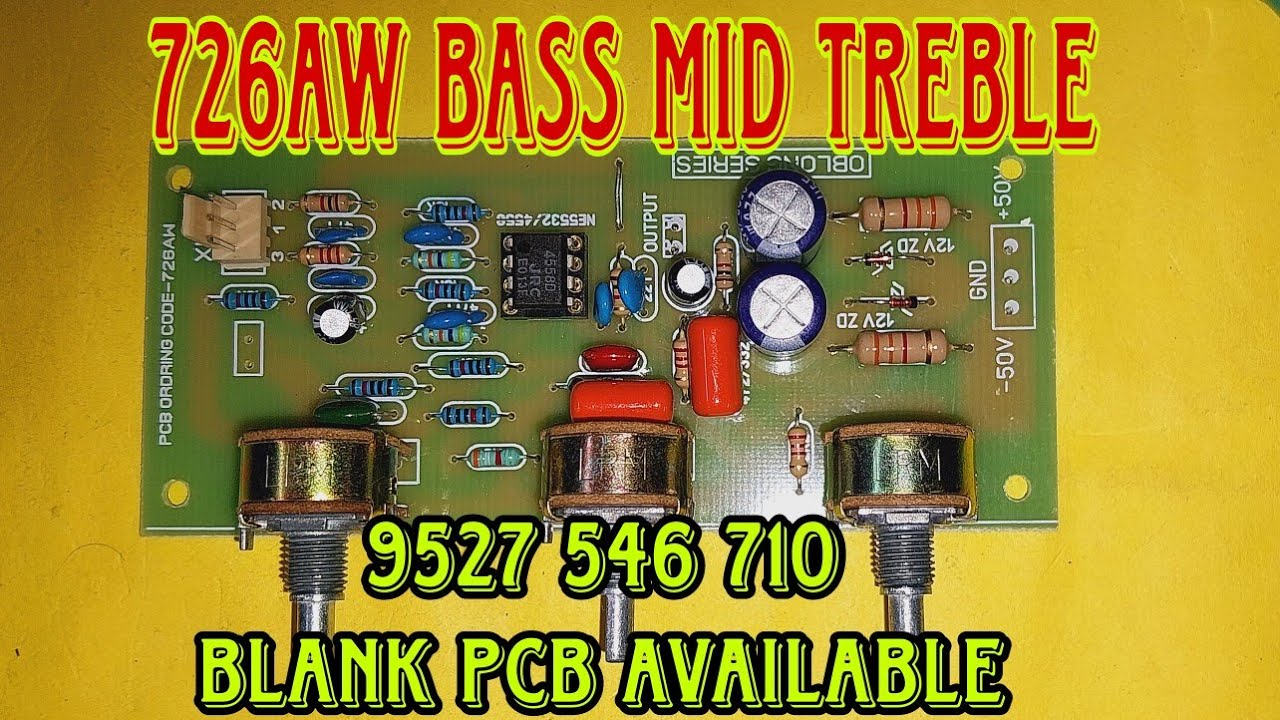BASS MID TREBLE XLR COMPONANT FILLING AND TESTING - YouTube