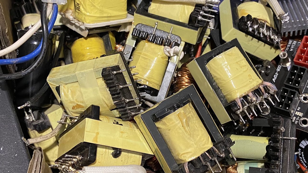 Rewind ATX transformer 12v to 220v - YouTube