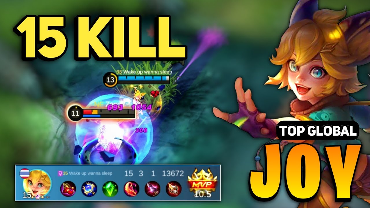 EXP LANE! Joy Best Build 2023 [ Joy Top Global Gameplay ] By wake up ...