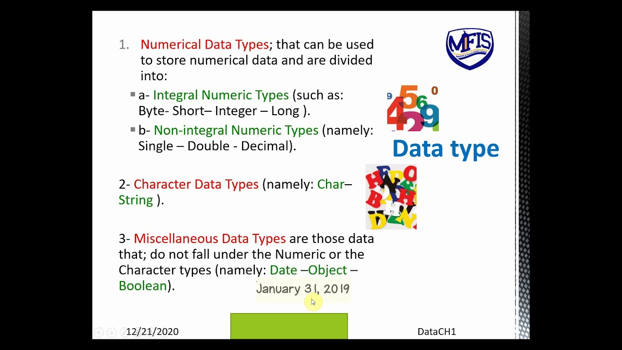 T2 3prep visual basic .net ch1 L1 data types - YouTube