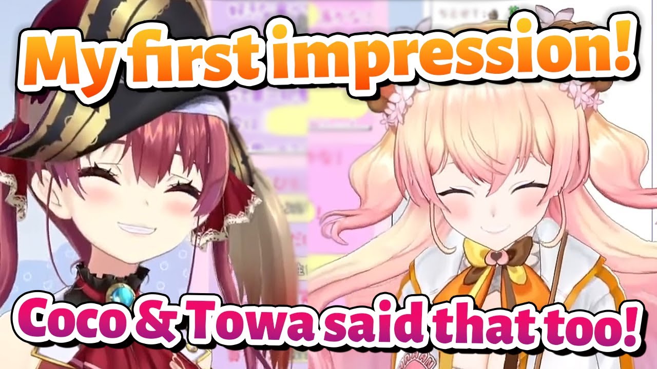 Nene's first impression of Marine was the same as Coco & Towa【Hololive ...