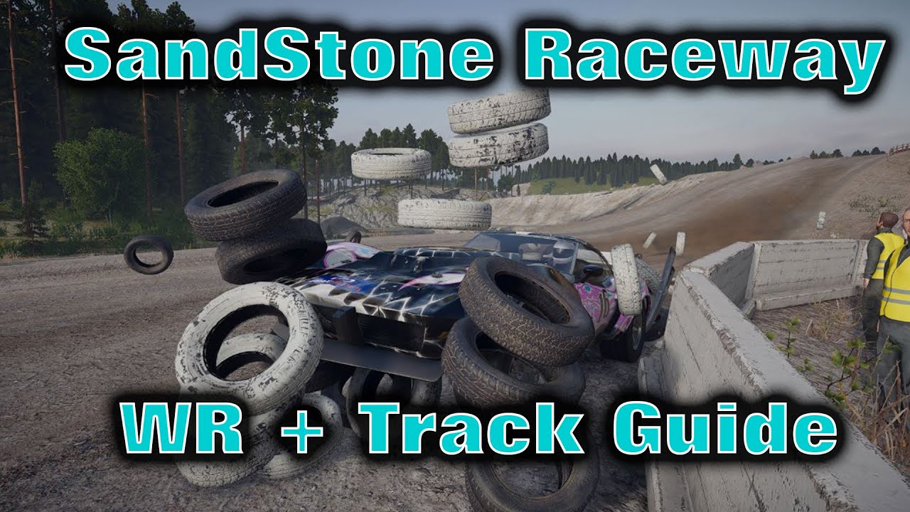 Wreckfest Sandstone Raceway Xbox World Record + Track Guide - YouTube