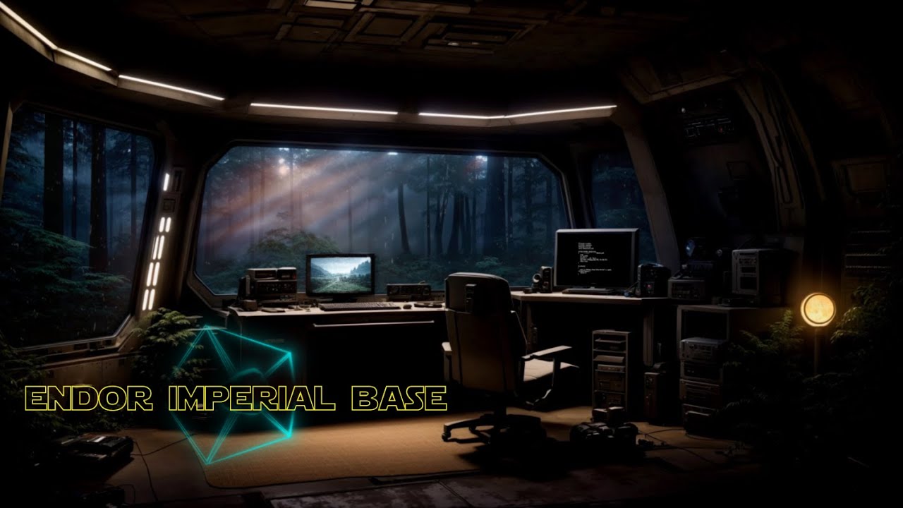 Endor Imperial Base | Rainy Night Star Wars Ambience Radio Chatter ...