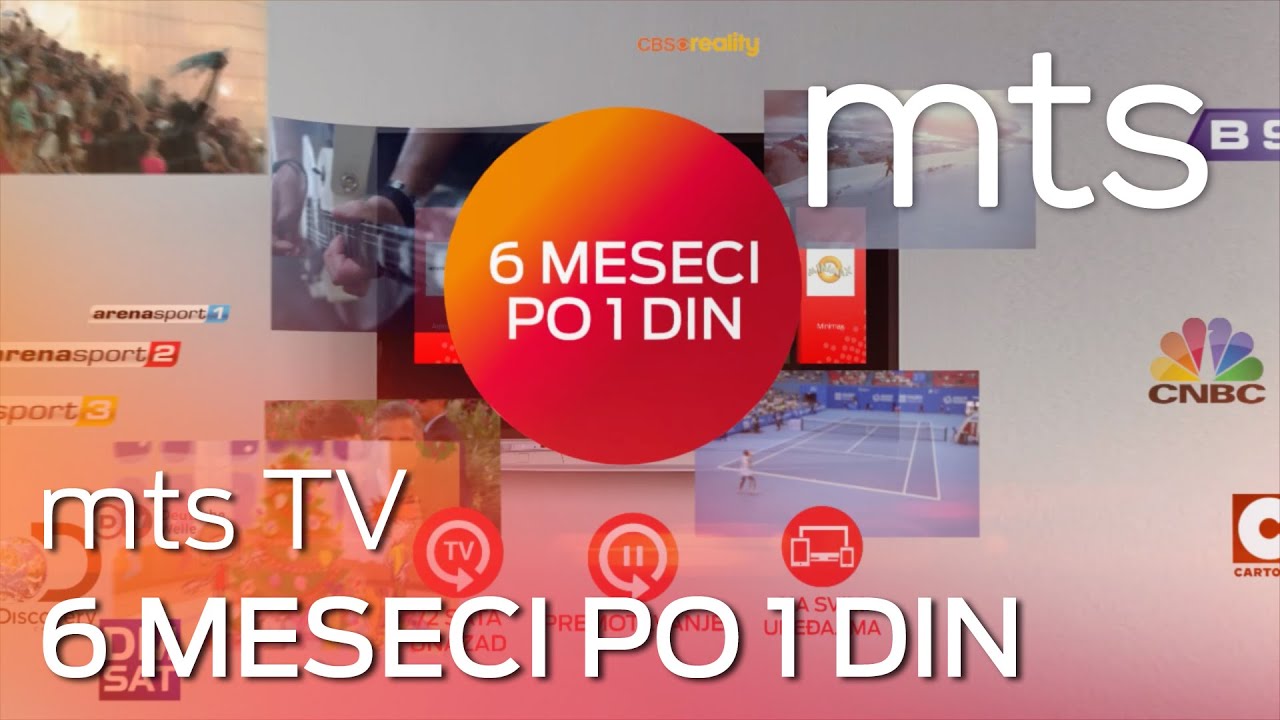 mts tv - 6 meseci po 1 dinar - YouTube