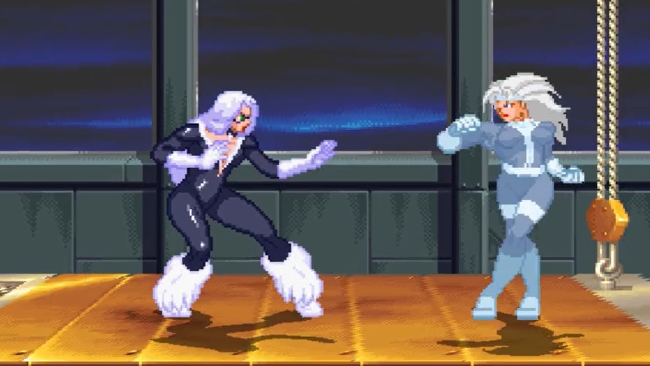 MUGEN Battle Showcase: Silver Sable Vs Black Cat - YouTube
