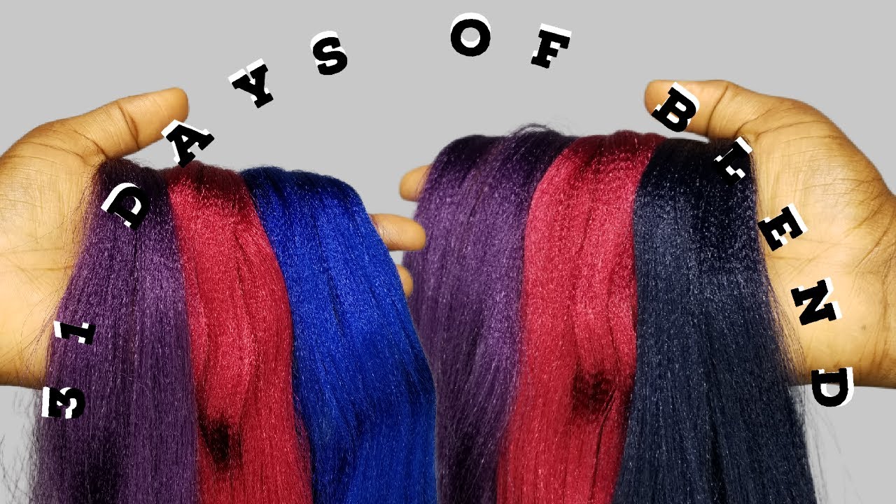 COLOUR BLUE PURPLE AND BURGUNDY HAIR BLEND | DIY CUSTOM COLOUR BLEND TUTORIAL | 31 DAYS OF BLEND ...