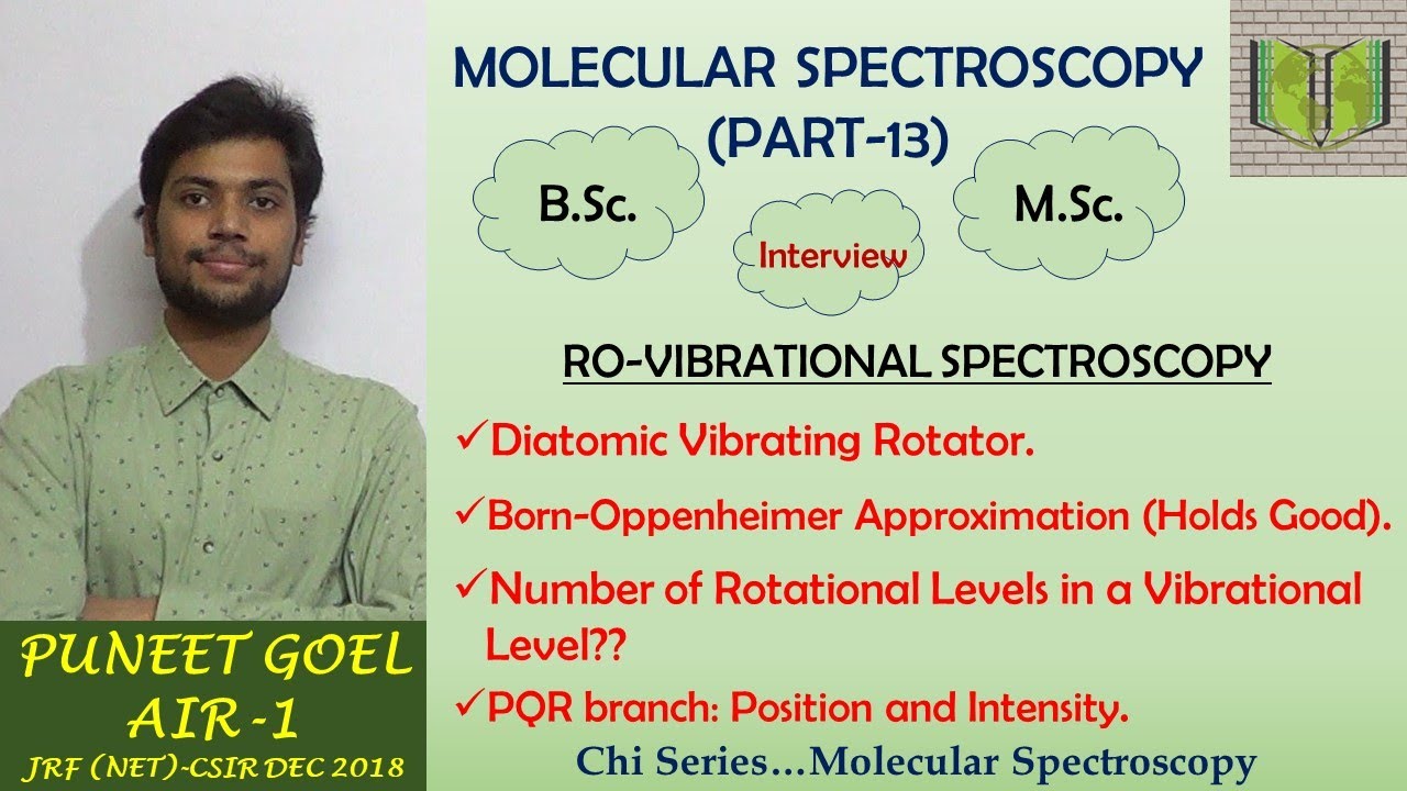 RO-VIBRATIONAL SPECTROSCOPY | BORN-OPPENHEIMER APPROXIMATION | PQR ...