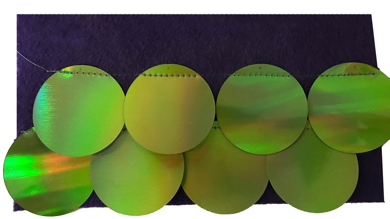Machine Sewing Sequins how to - YouTube