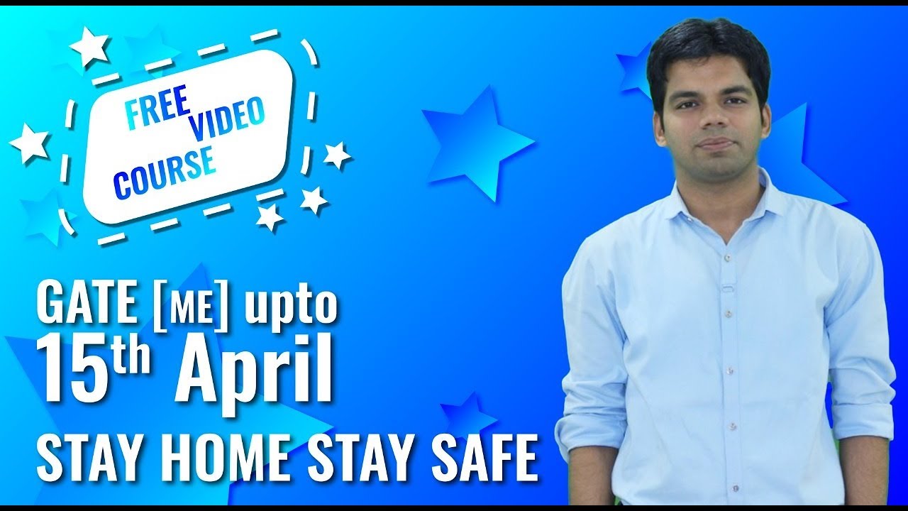 FREE Video up to 15 April GATE 2021: Stay Home - YouTube