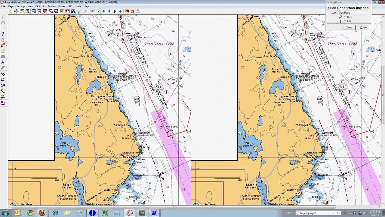 Creating a Route with Fugawi Navigational Software - YouTube