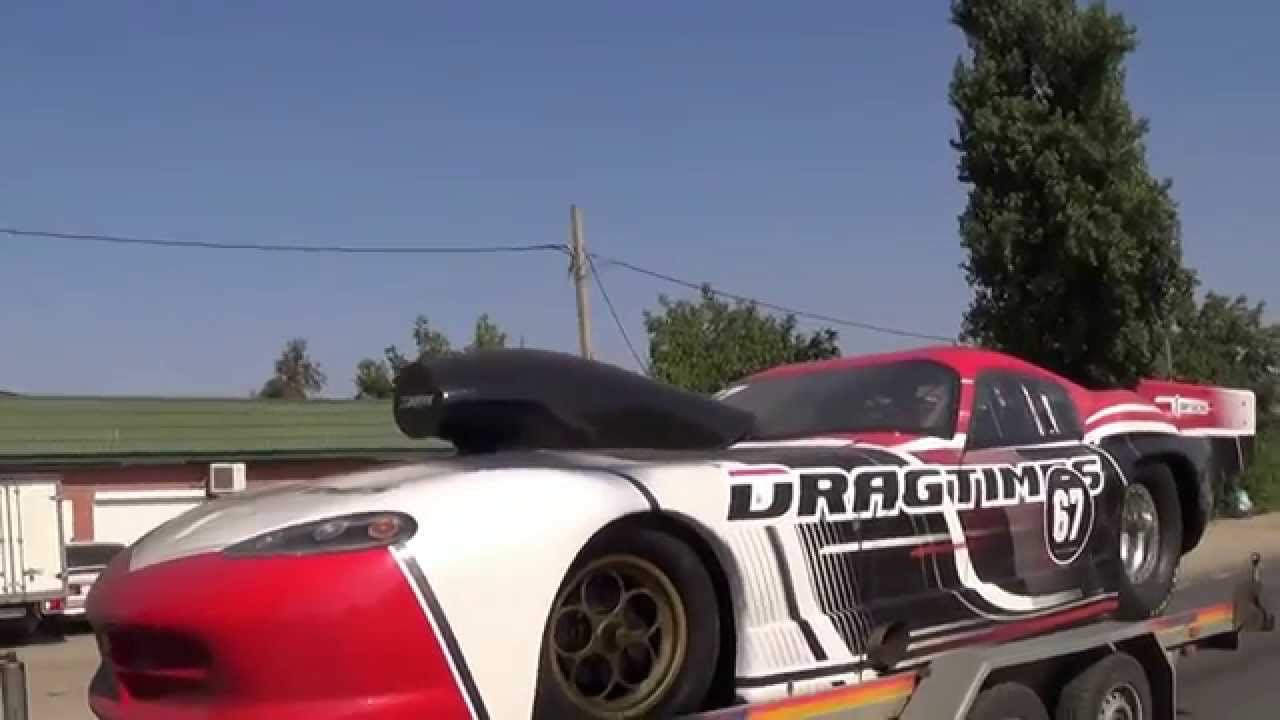 Dodge Viper drag racing car - YouTube