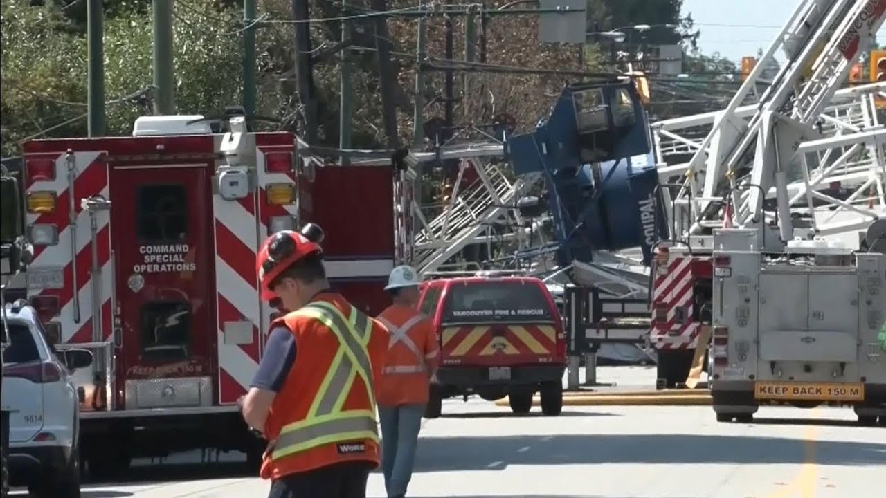 Recovery underway after massive fire that brought crane down in ...