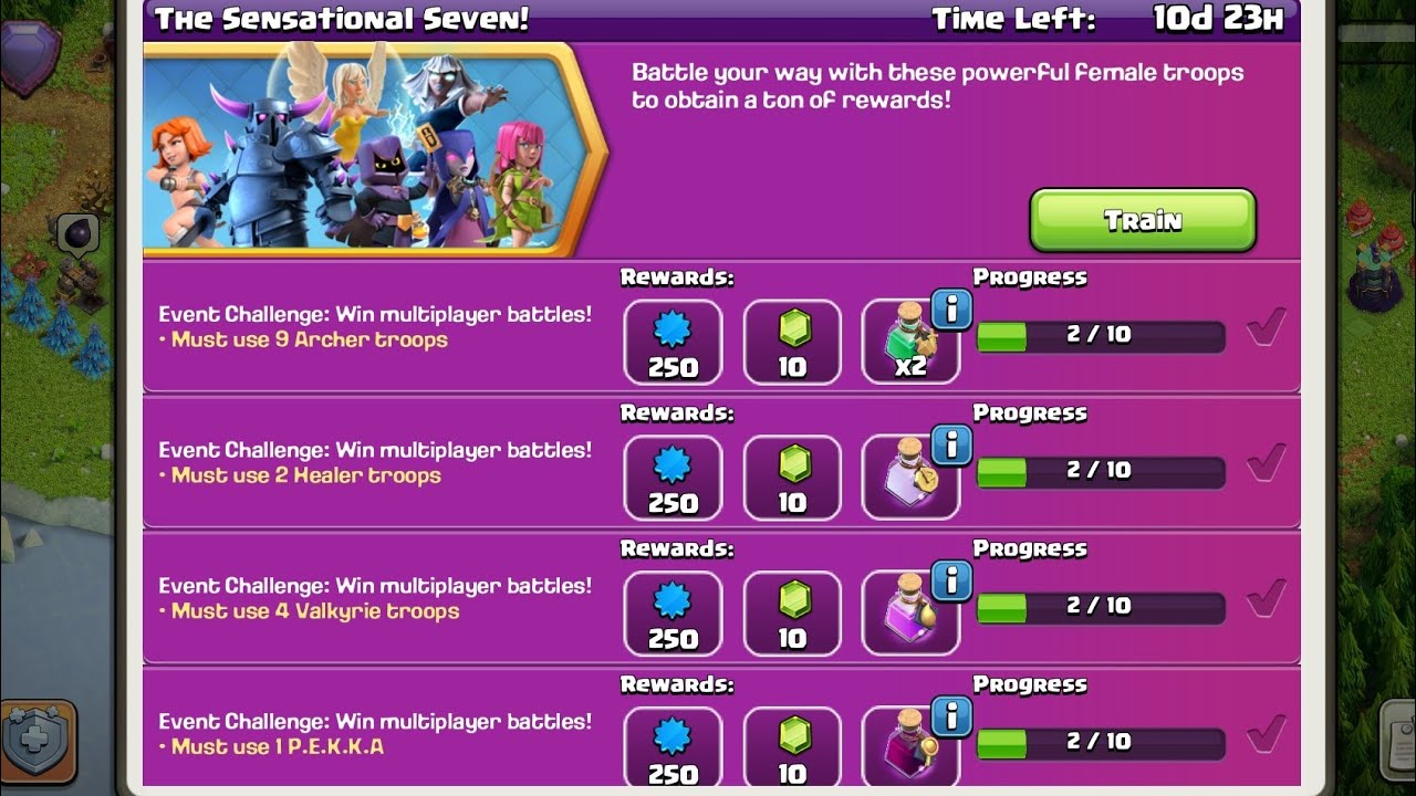 How to Complete The Sensational Seven! Event in Clash of Clans - YouTube