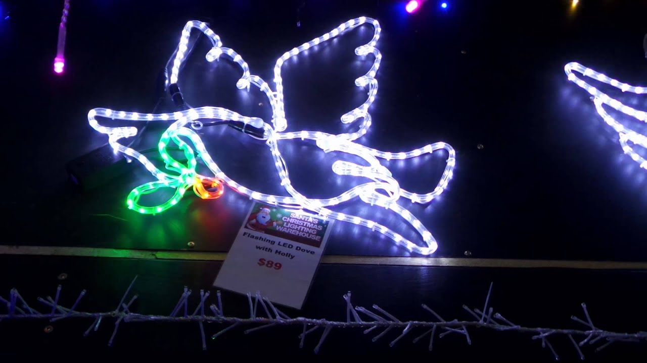 LED DOVE WITH HOLY CHRISTMAS FLASHING SUPER BRIGHT LED - YouTube