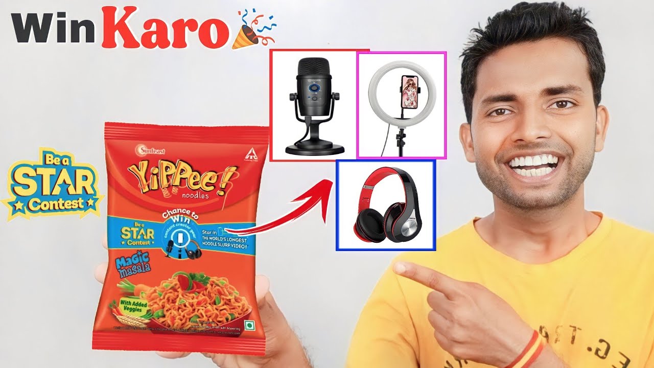 Yippee Be A Star Contest - Win Headphone, Mic, Ring Light New Offer ...