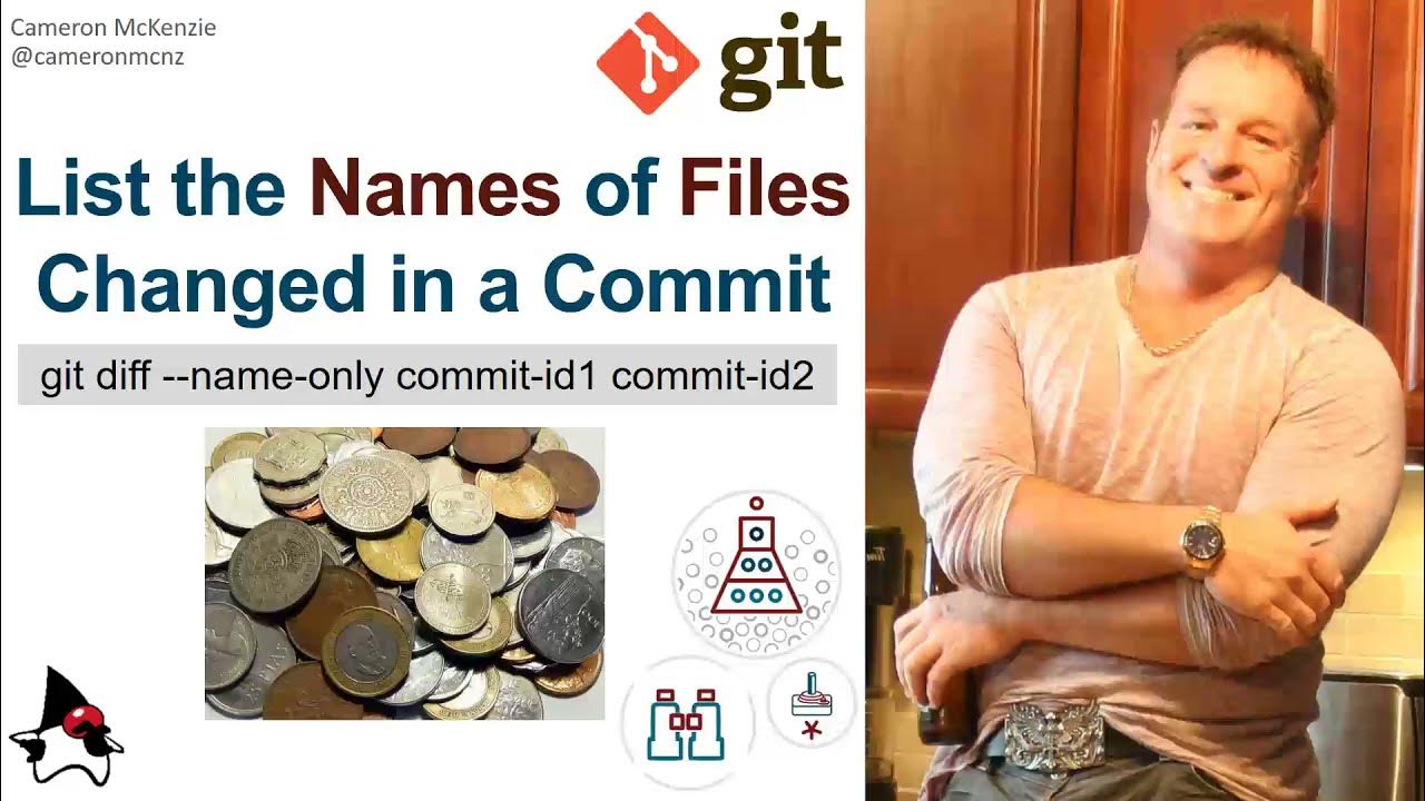 How to show the names of files changed in a Git commit - YouTube