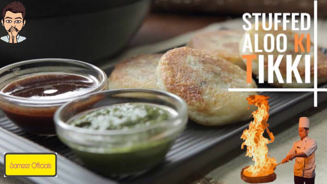 Crispy Stuffed Aloo Tikki ~ Chef Sameer - YouTube