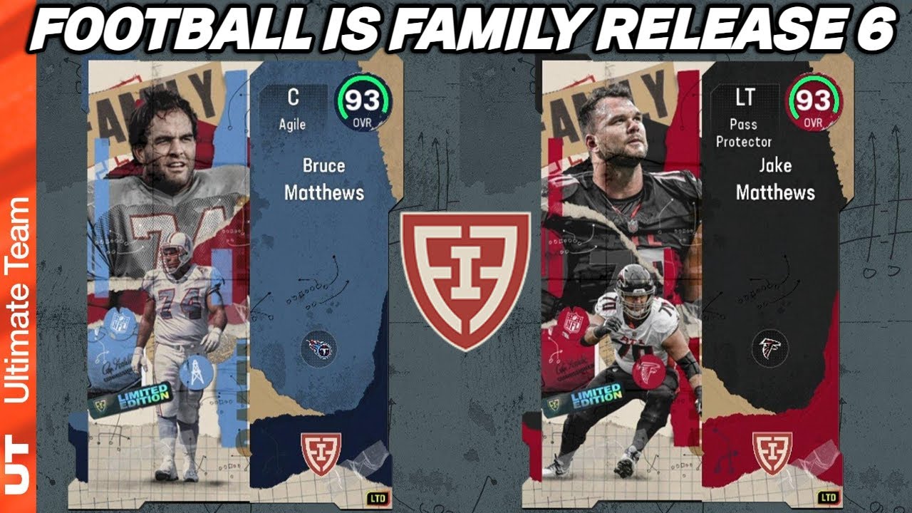 FOOTBALL IS FAMILY RELEASE 6 THE MATTHEWS FAMILY | MADDEN 25 ULTIMATE ...