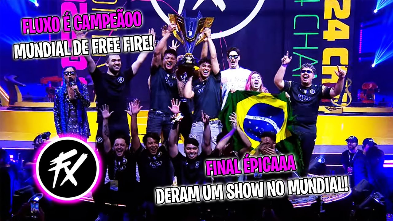 FLUXO É CAMPEÃO MUNDIAL DO FREE FIRE! FINAL HISTÓRICA COM VIRADA ÉPICA ...