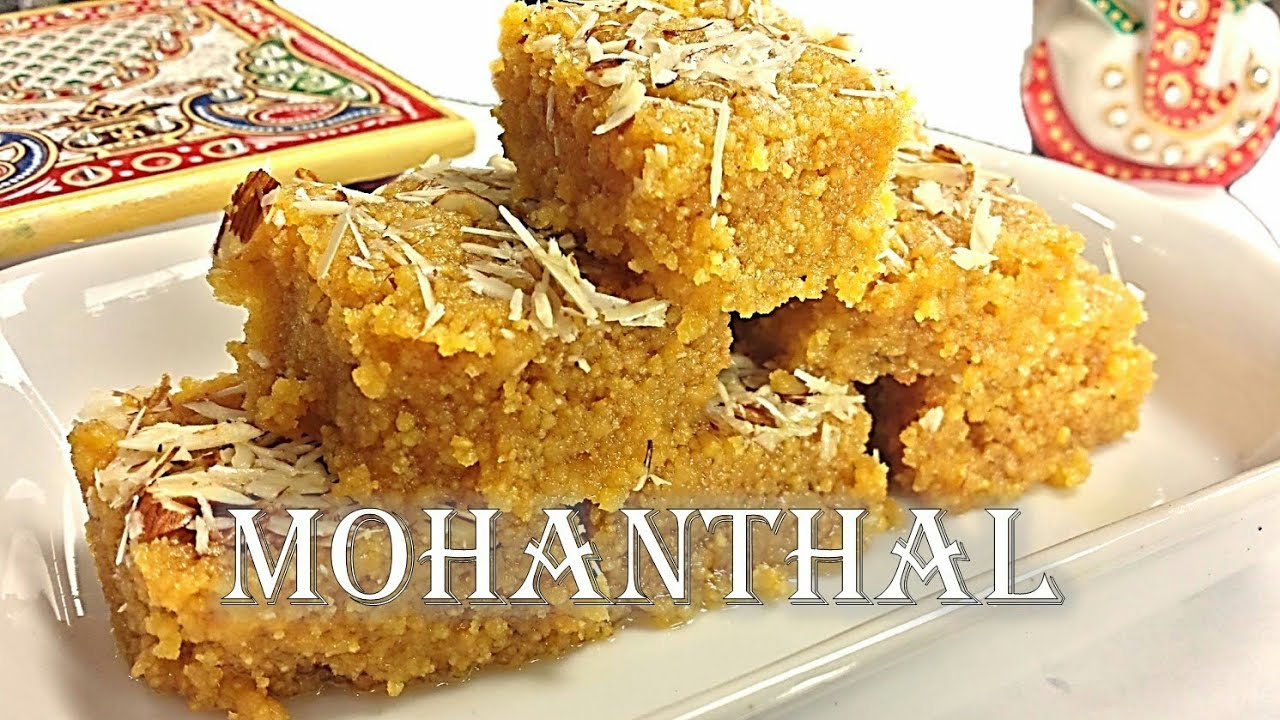 Mohan thal recipe - YouTube