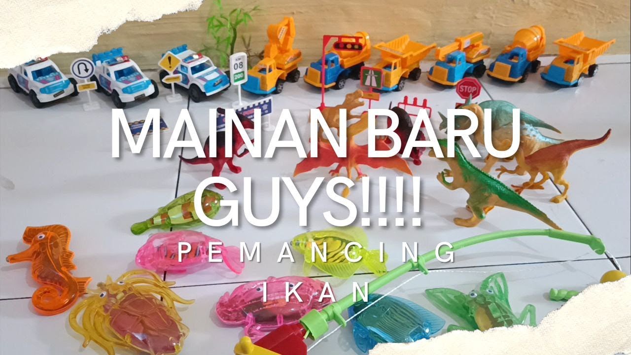 MAINAN PANCING IKAN ANAK-ANAK. Membuka Mainan Baru Pancing Mainan ikan ...