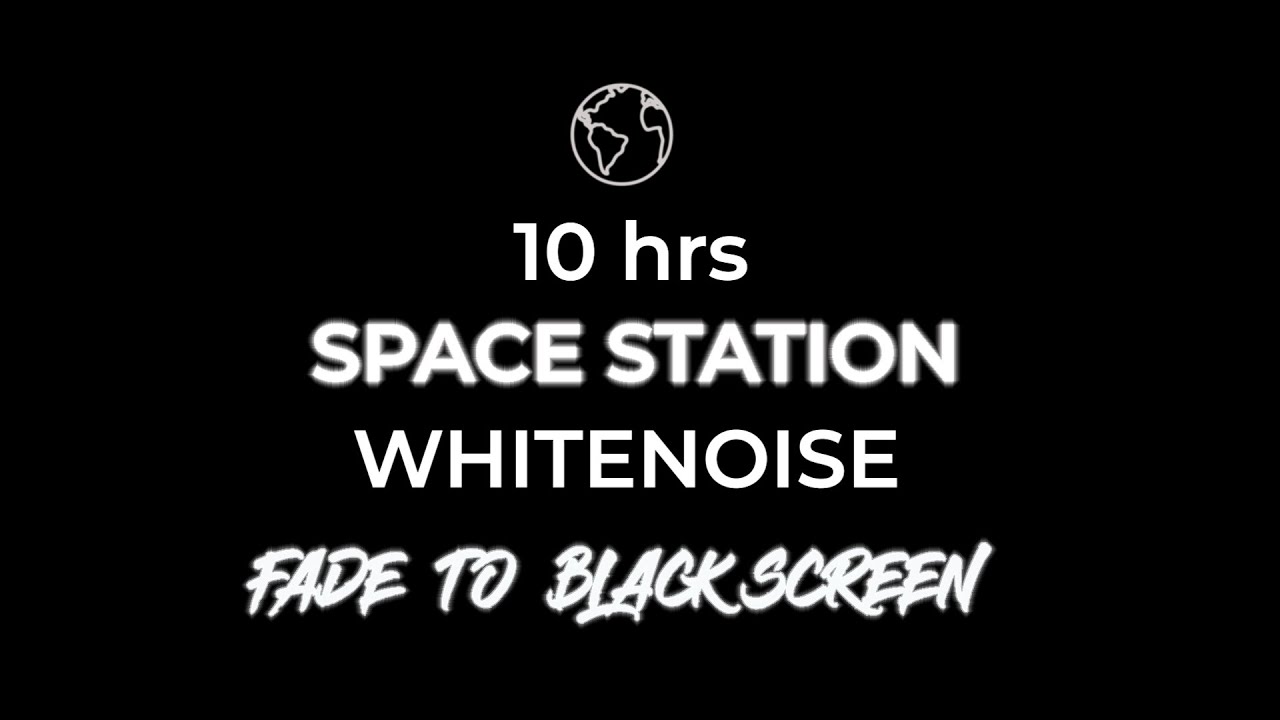 White Noise Space ASMR | Noise Cancelling Sound for tinnitus relief ...