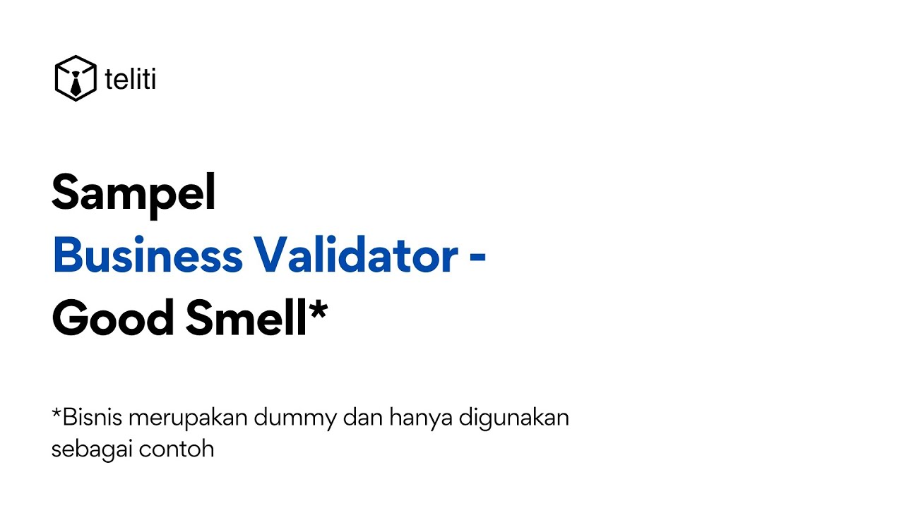 Sample Business Validator - YouTube