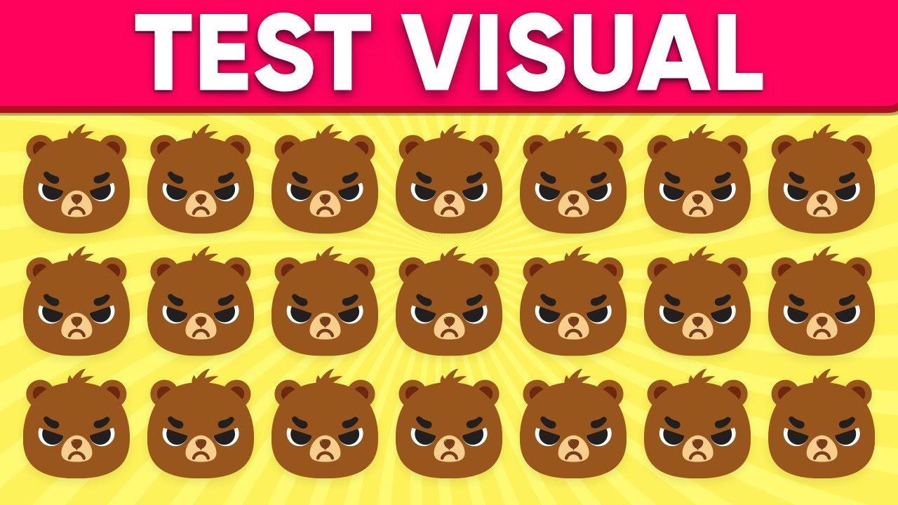ENCUENTRA EL EMOJI DIFERENTE 🐻🔥| TEST VISUAL EMOJI - YouTube