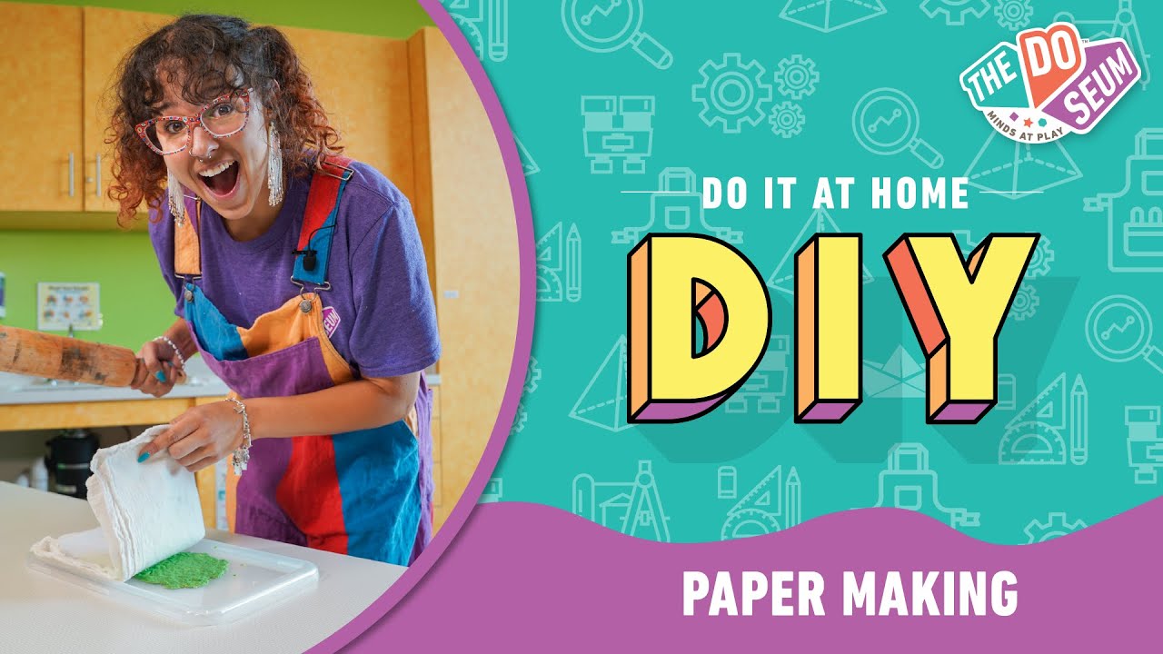 DIY Paper Making - - Family DIY Project to do with Kids - YouTube