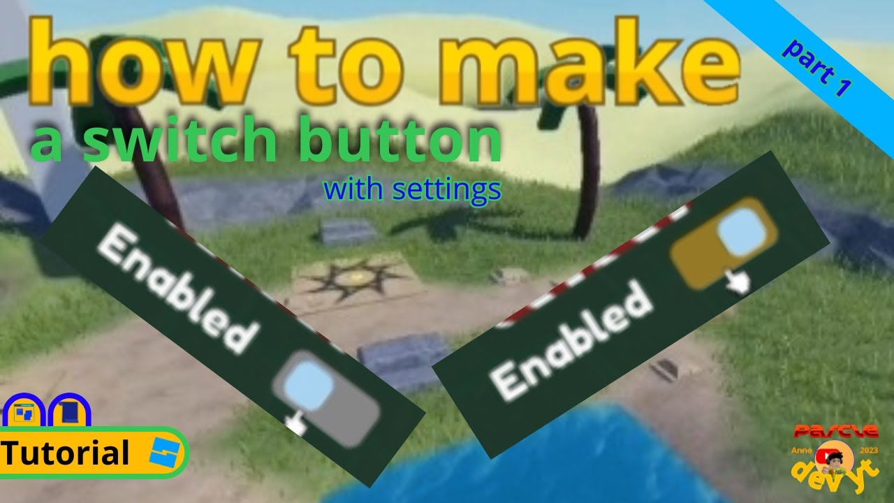 How to make a proper switch button and apply settings with it - YouTube