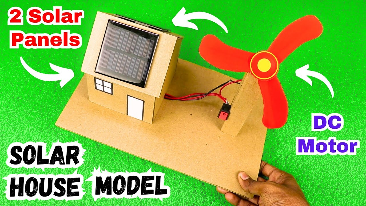 Solar Energy Working Model Science Project for Science Exhibition ...