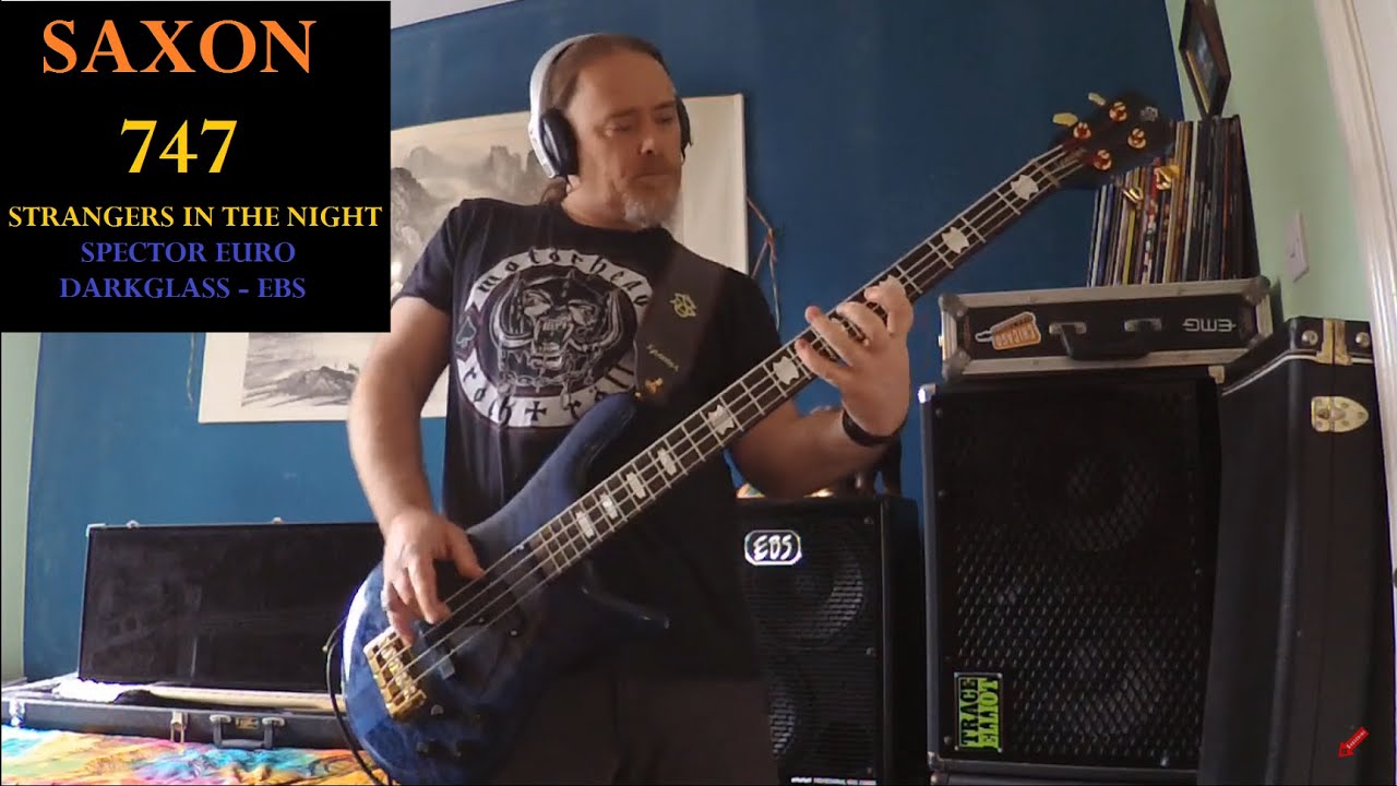 Saxon - 747 (Strangers in the Night) Bass Cover - Spector Euro - YouTube