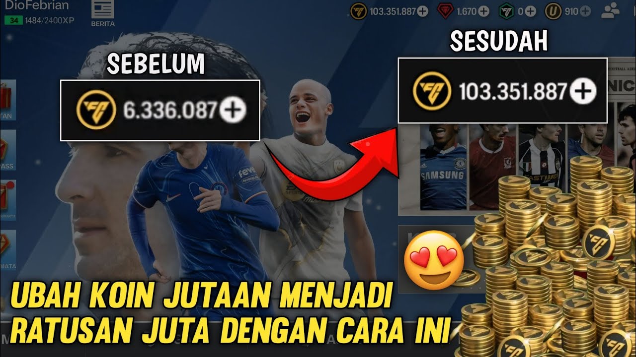 CARA CEPAT MENDAPATKAN BANYAK KOIN FC MOBILE CUMA BEBERAPA MENIT CUAN ...