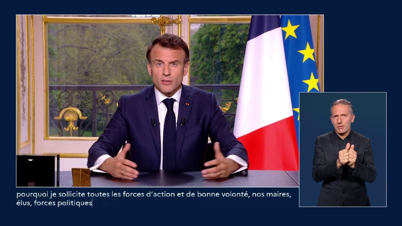 Allocution présidentielle : Emmanuel Macron se donne «100 jours» pour ...