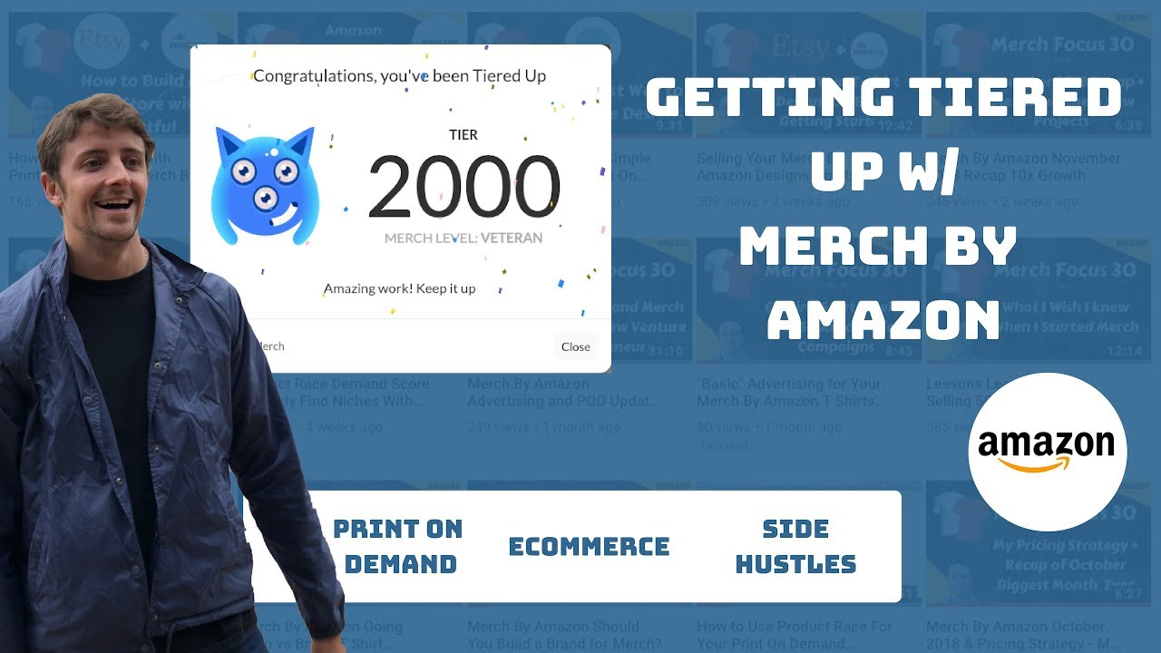 Merch By Amazon Tier 2000 What It Takes To Tier Up Live Login - YouTube