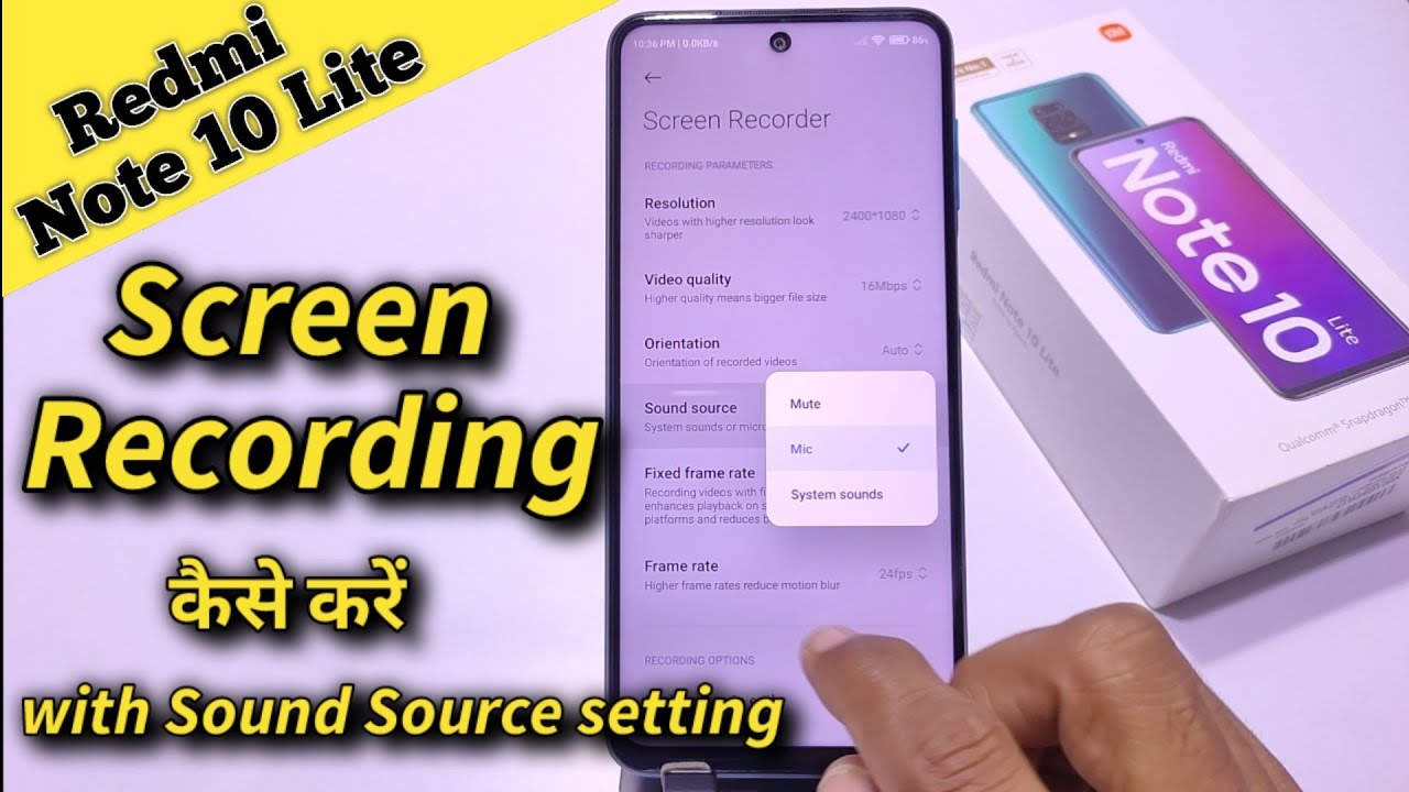 how-to-screen-recording-in-redmi-note-10-lite-mi-note-10-lite-screen