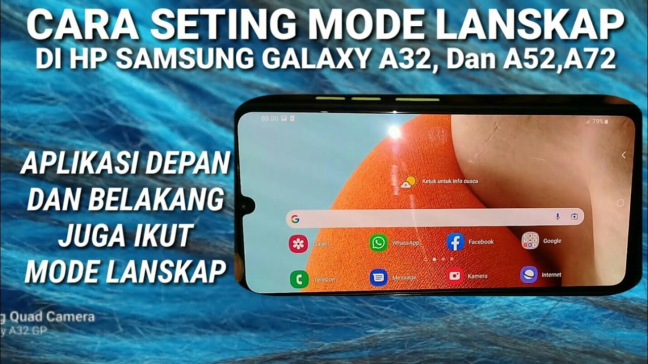 CARA SETTING MODE LANDSCAPE DI HP SAMSUNG (SEMUA APLIKASI DAN SISTEM ...